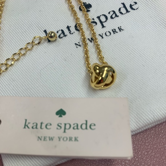 kate spade | Jewelry | Kate Spade Gold Knot Necklace Nwt | Poshmark